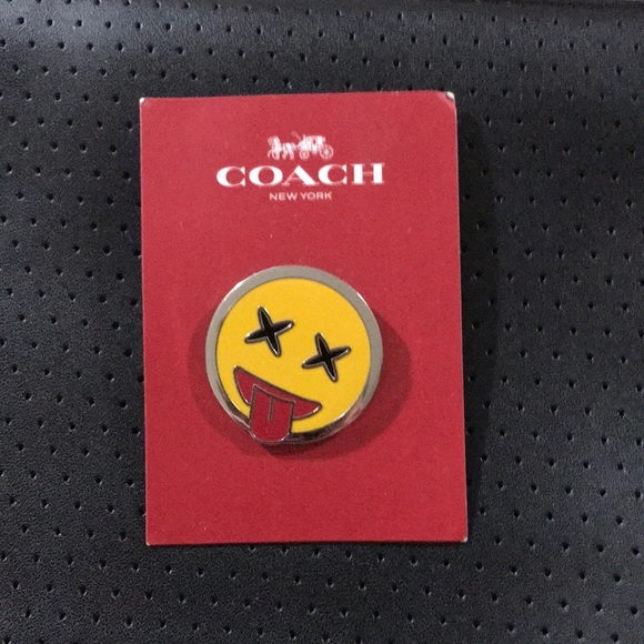 Coach | Accessories | Coach Emoji Pin | Poshmark